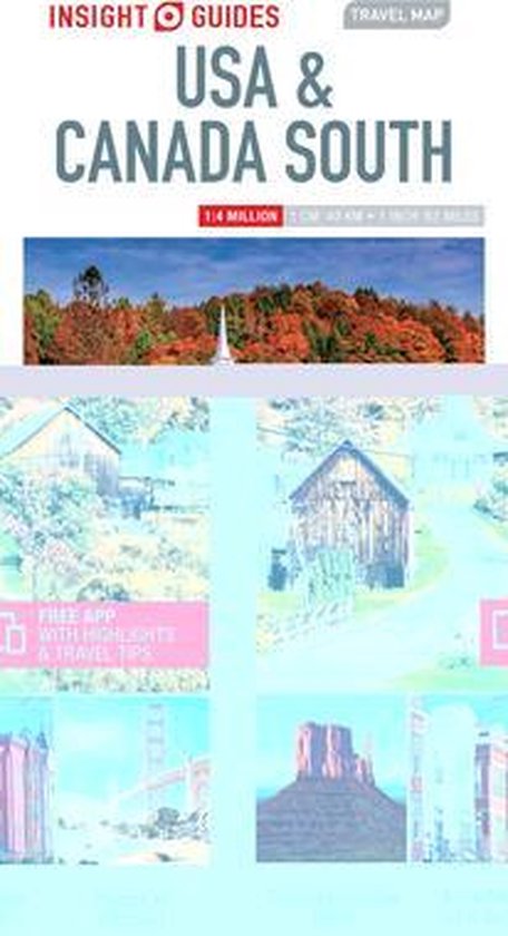Insight Guides Travel Maps- Insight Guides Travel Map USA & Canada South (Insight... | bol