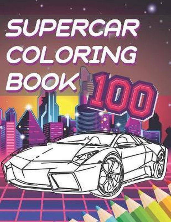 Supercar Coloring Book, Happy Smile | 9798666326978 | Boeken | bol.com