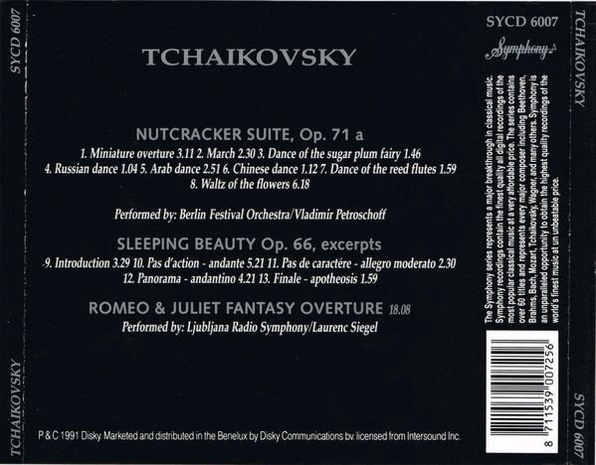 Nutcracker Suite, Peter Ilyich Tchaikovsky | CD (album) | Muziek | bol