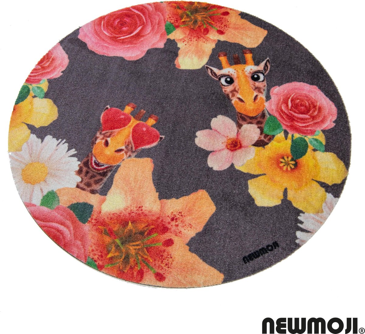 Vloerkleed NEWMOJI - Vloerkleed kinderkamer 90X90 cm - Tapijt ...