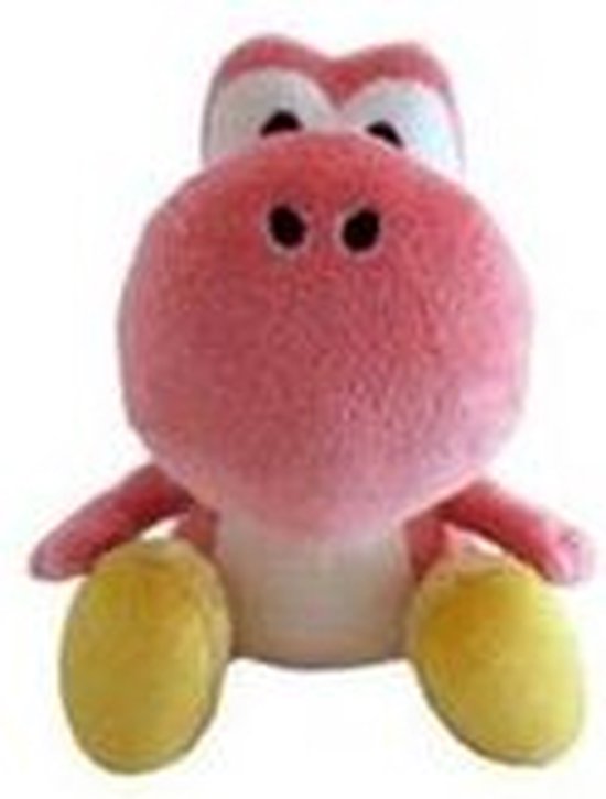Super Mario Plush figure Yoshi pink 16cm | bol