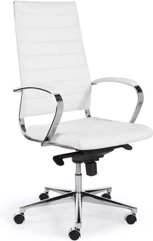 Ergonomische bureaustoel design 601 hoge rug in Wit | bol.com