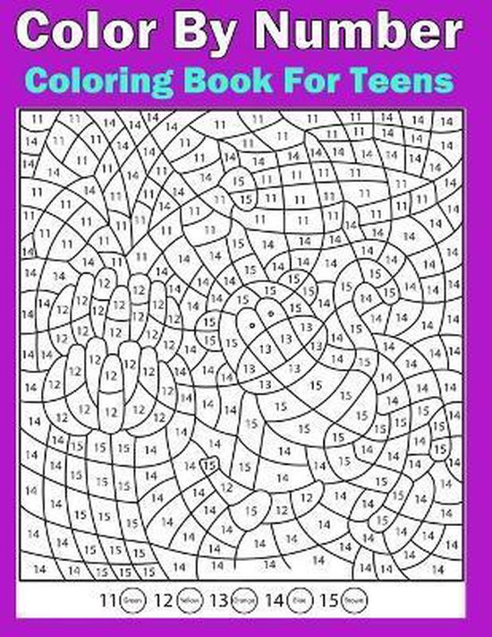 Color By Number Coloring Book For Teens, Raj Coloring Publishing ...