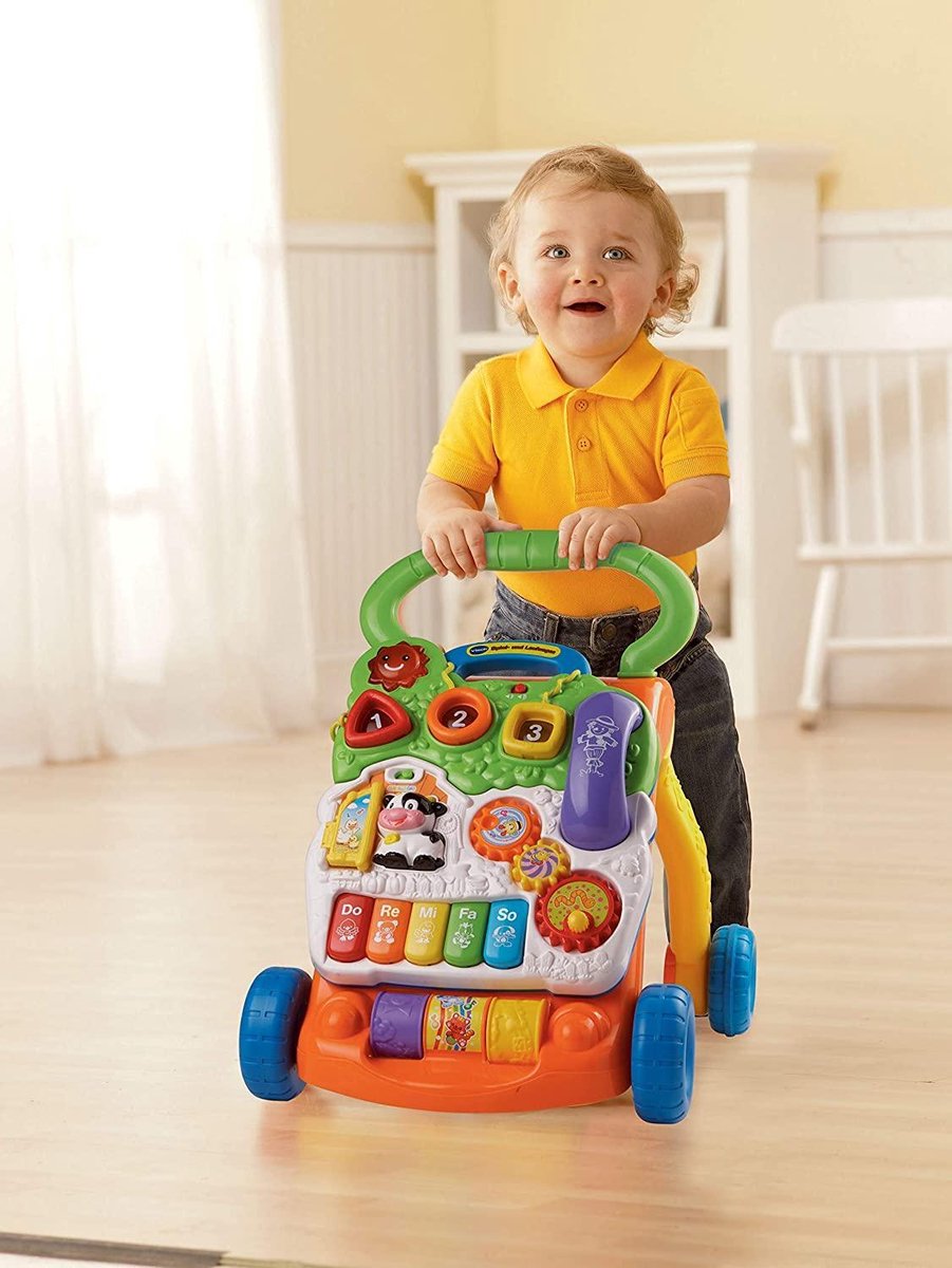 VTech - Loopwagen met interactief activiteitenpaneel - Loopwagen voor ...