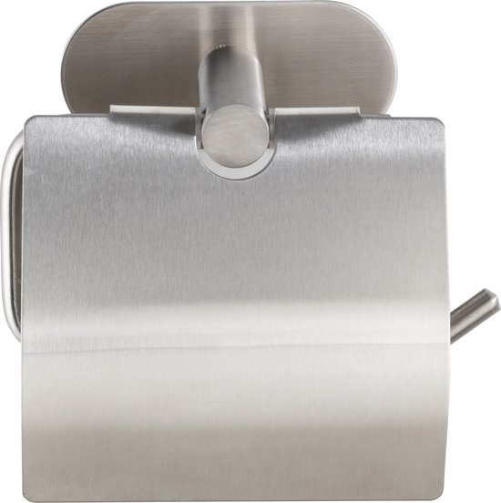 WENKO Turbo-Loc® Toiletrolhouder met klep Orea RVS mat - WC Rolhouder ...