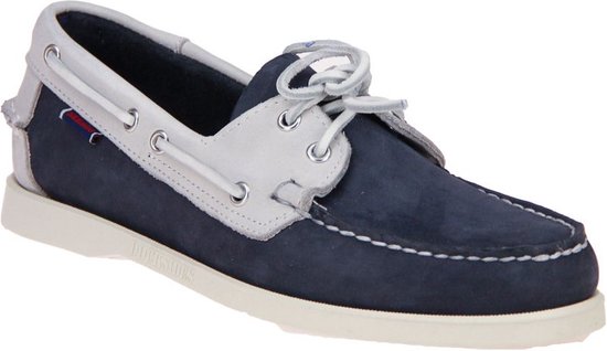 Sebago Docksides Light Grey - Blue Indigo | bol.com