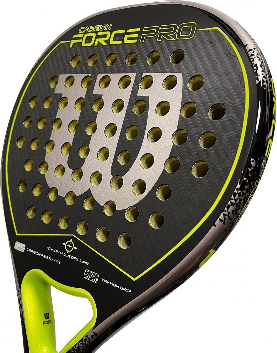 Wilson Carbon Forxe Pro Padel Racket - Geel | bol.com