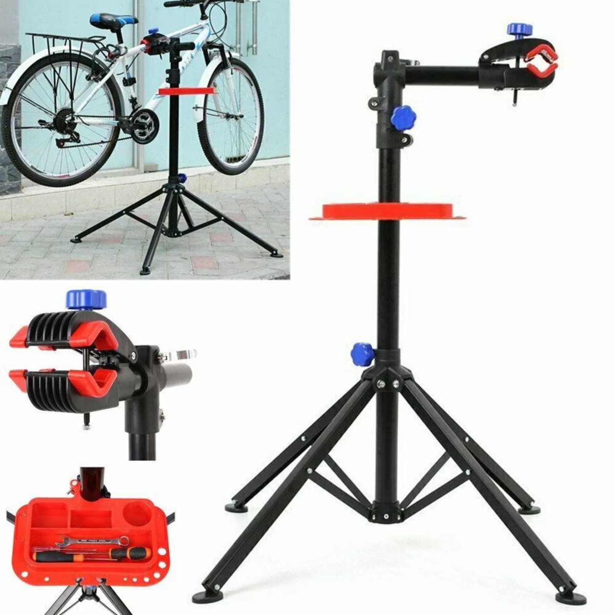 Homezie Fiets Montagestandaard | Verstelbaar | Tot 50 kg | Fiets ...