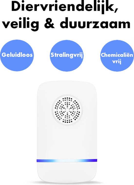 Muizenverjager Ultrasone Binnen - Ongedierte Verjager - Muizenval Voor ...