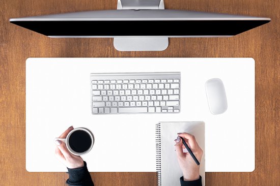 Mousepad - Muismat wit - Wit - Effen - Muismat xxl - Gaming muismat ...