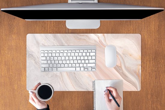 Muismat XXL - Bureau onderlegger - Bureau mat - Marmer - Patroon ...