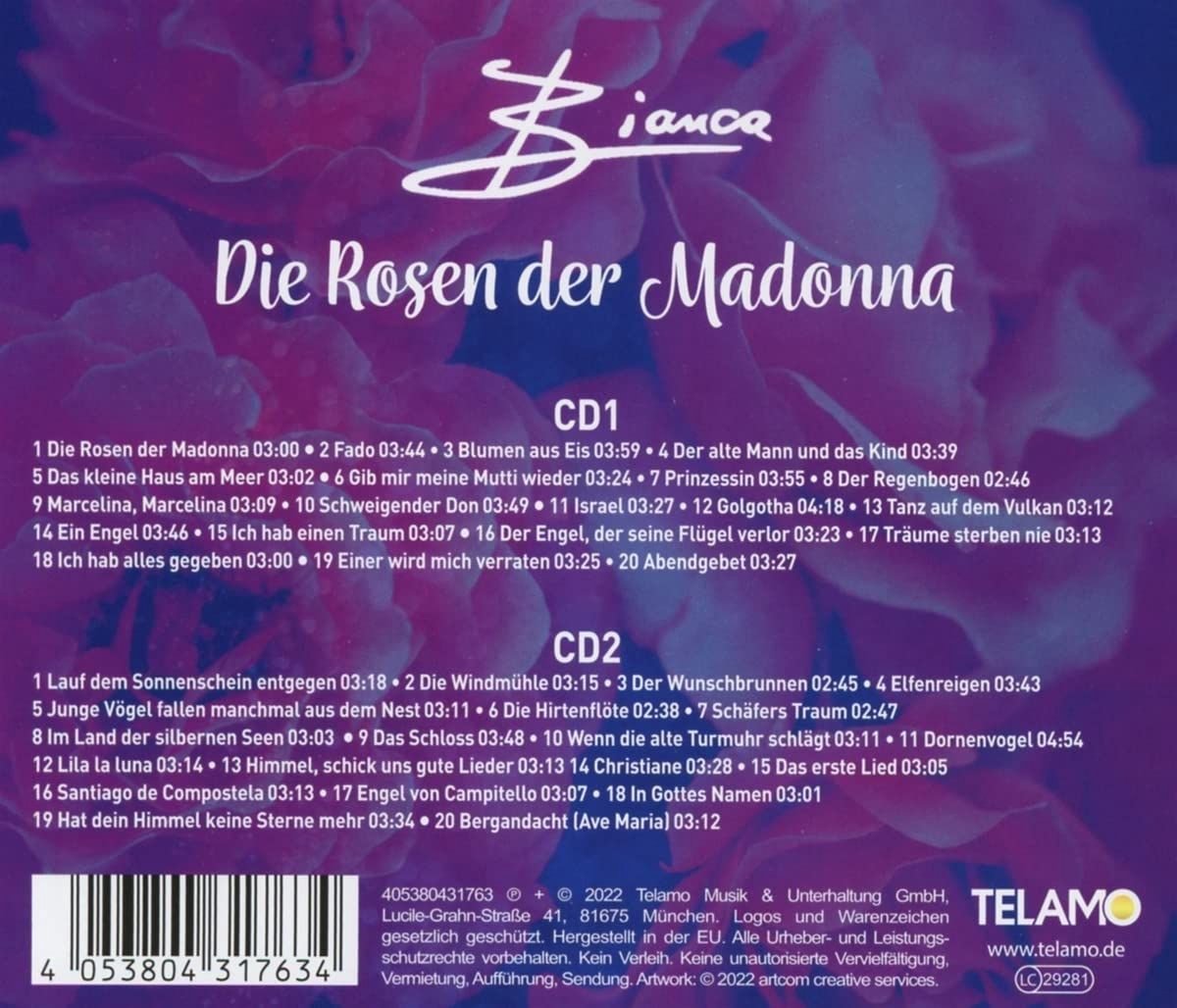 Bianca - Die Rosen Der Madonna - 2CD, Bianca | CD (album) | Muziek ...