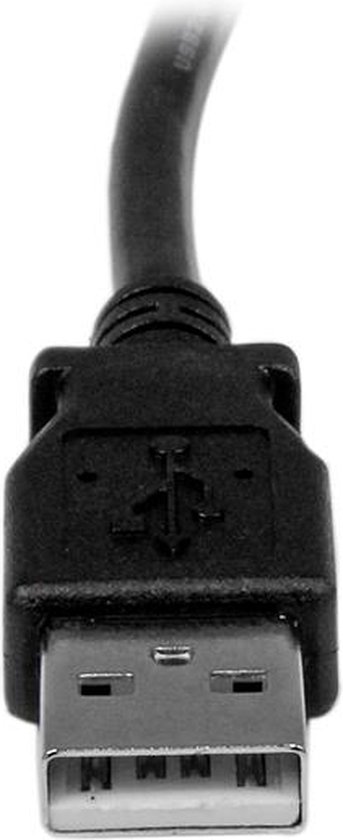 USB A to USB B Cable Startech USBAB1ML Black | bol