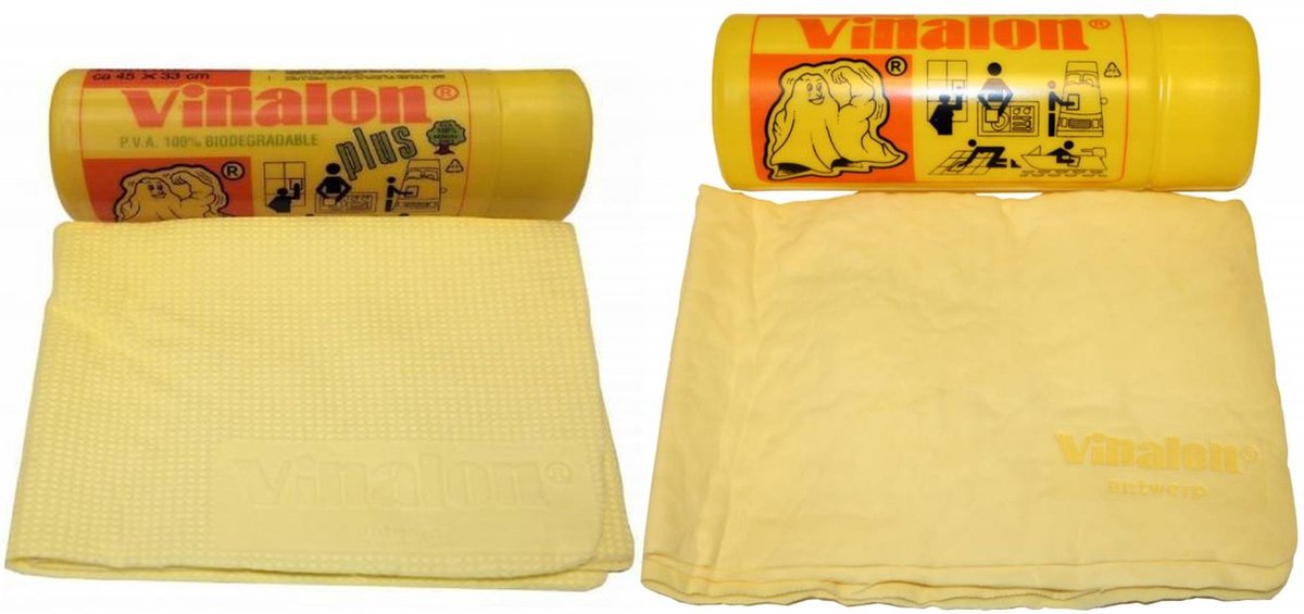 Vinalon Zeemvel synthetische zeem - twee stuks, glad en gewafeld ...