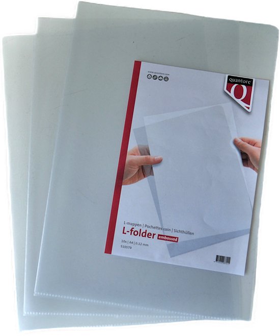 Insteekmap L-model Quantore A4 PP 0.12mm nerf 10 stuks | bol