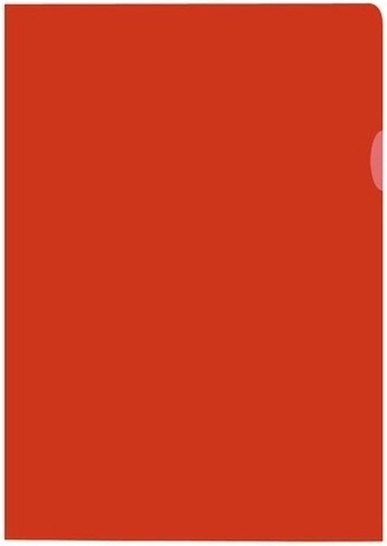 30x stuks documenten Insteekmapjes - rood - A4 formaat - 21 x 30 cm ...