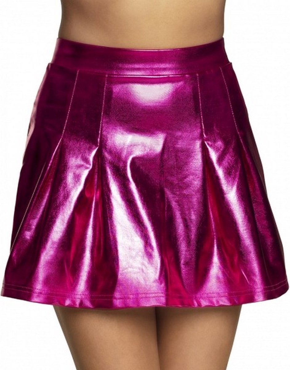 minirokje shiny dames roze one size | bol.com