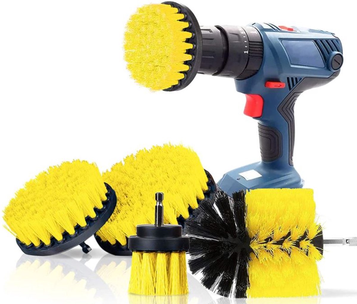 Borstel Boormachine - Reiniging Borstelset - Boorborstels - Set van 4 ...