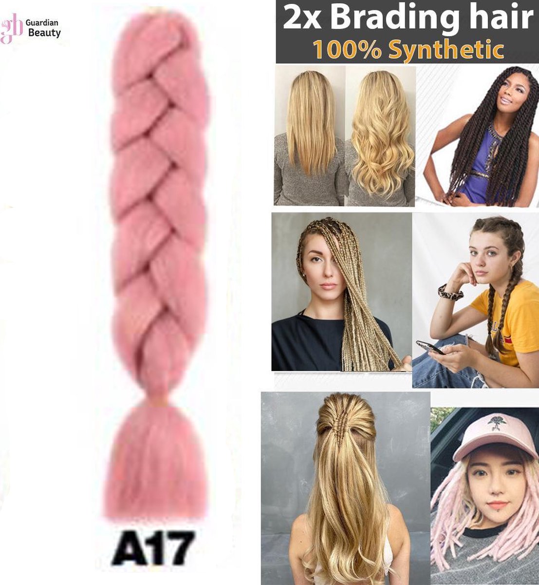 Haar extensions 60cm (#A17) | Haar Vlechten Extensions Voor Gehaakte ...