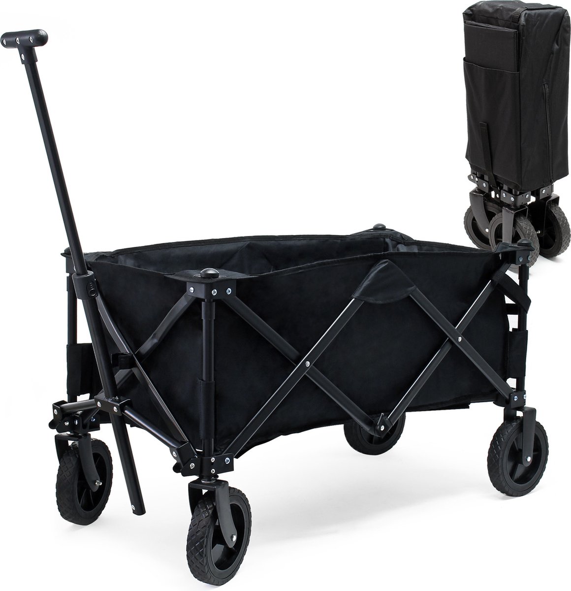 Wildanger opvouwbare handkar met beschermhoes, bolderwagen ...