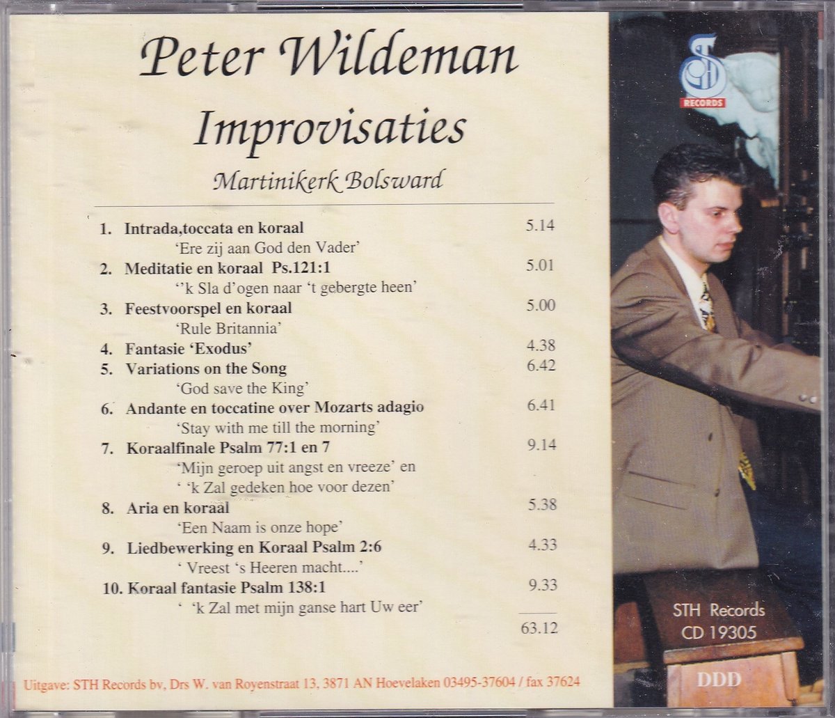 Peter Wildeman speelt improvisaties op het orgel van de Martinikerk te ...