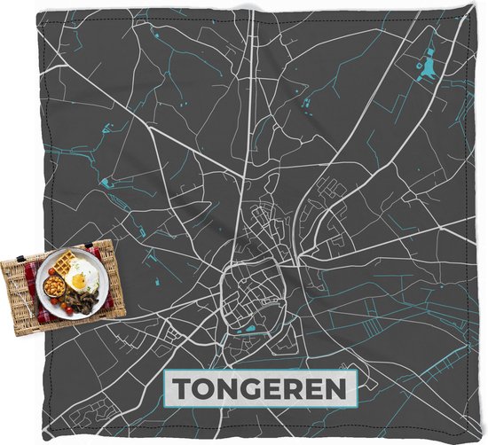 Picknickkleed - Buitenkleed - België – Tongeren – Stadskaart – Kaart ...