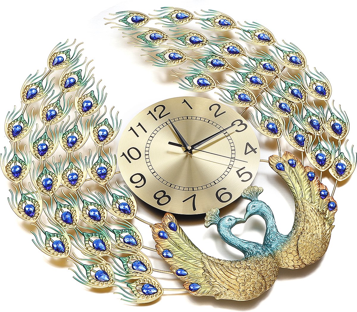 Wandklok - 3D Muur Klok - Modern Design - Stil Uurwerk - Grote Klok ...