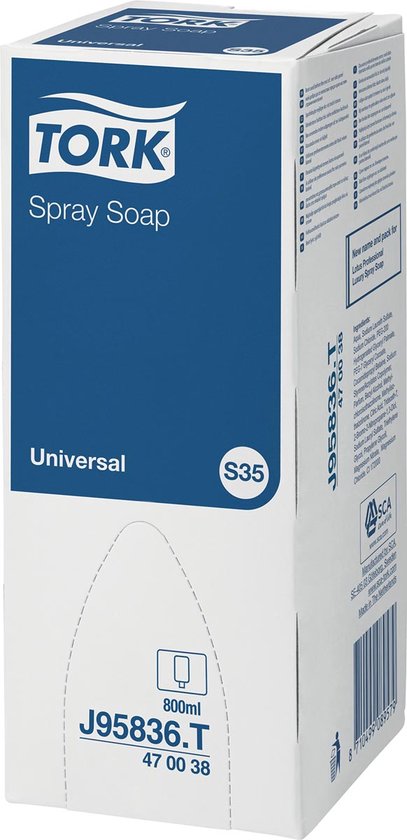 Tork Spray Zeep S35 Original Universal 800 ml, doos à 6 flacons (470038 ...