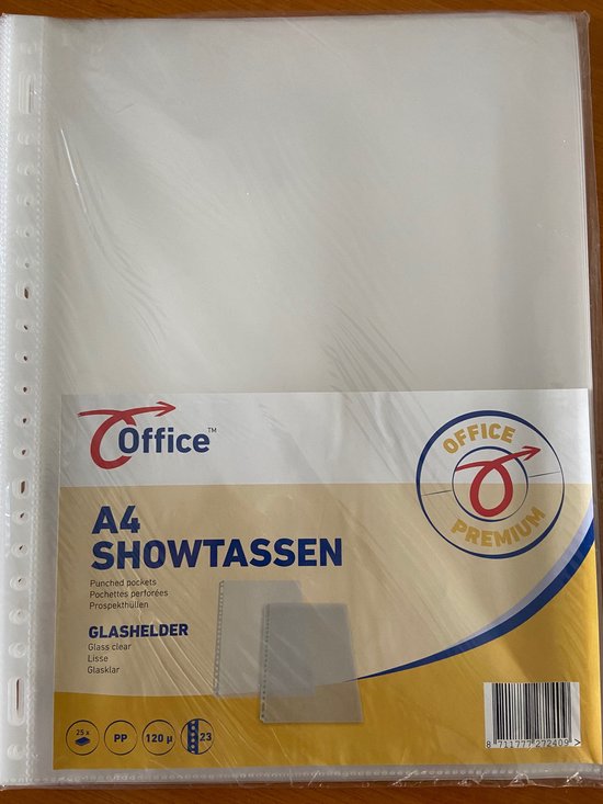 Showtas Office Centre A4 glad 23r 120u 25 stuks | bol
