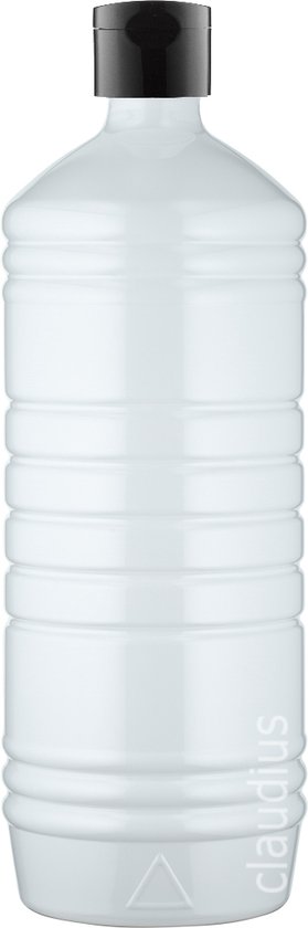 Lege plastic Fles 500 ml PET wit - met zwarte klepdop - set van 10 ...