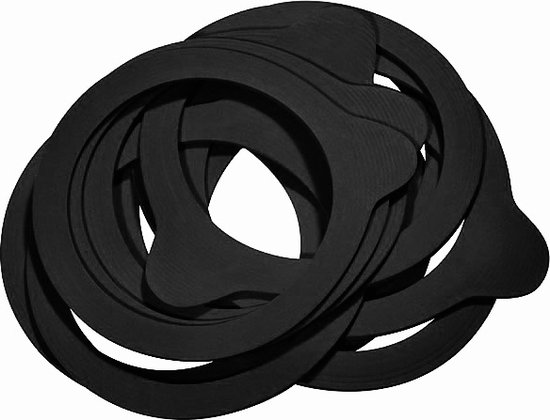 Weckringen - siliconen ringen zwart - gasket 10 stuks ...