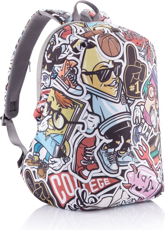 XD Design Bobby Soft Art - Anti-Diefstal Rugzak 16 liter - Grafitti ...