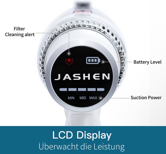 JASHEN S16X Steelstofzuiger - Wit | bol.com