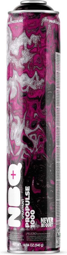NBQ Propulse Pro - Spray Paint - 750ml - Matte afwerking - Wit | bol
