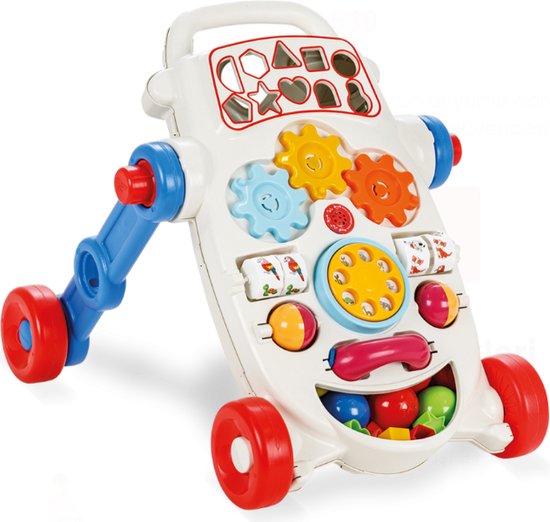 Loopwagen - Loopwagen baby – Blauw - Loopstoeltje baby - Loopkar ...