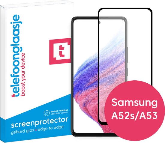 Telefoonglaasje Screenprotector Samsung Galaxy A52/A52s - Volledig Dekkend - Geschikt... | bol
