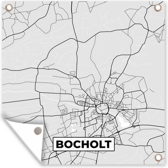 Tuinposters Bocholt - Kaart - Stadskaart - Plattegrond - Duitsland ...
