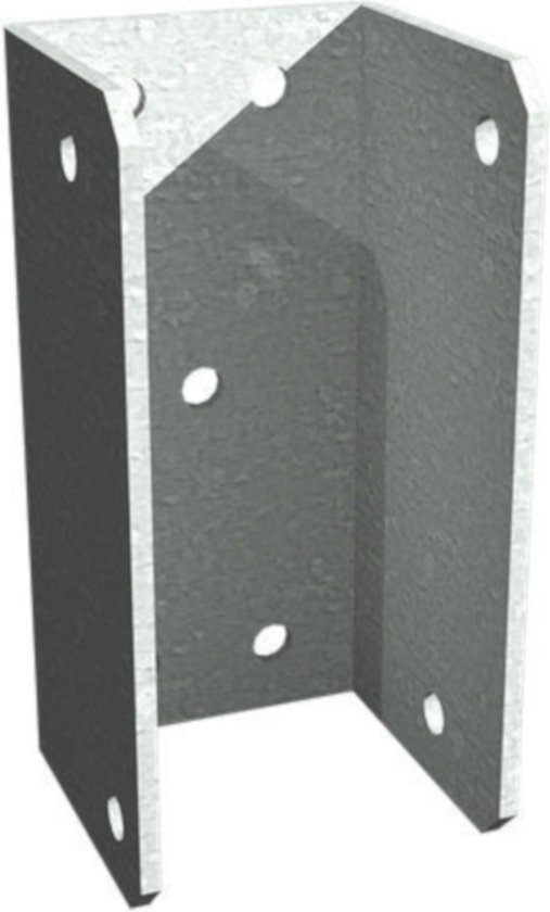 U-beslag voor trapbalk - gegalvaniseerd staal | bol