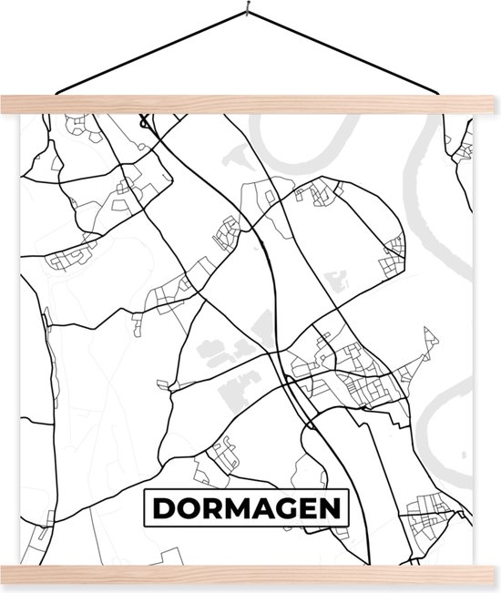 Posterhanger incl. Poster - Schoolplaat - Dormagen - Stadskaart - kaart ...