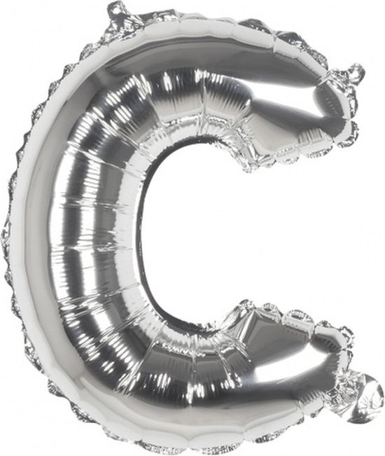ballon letter C zilver 36 cm | bol.com