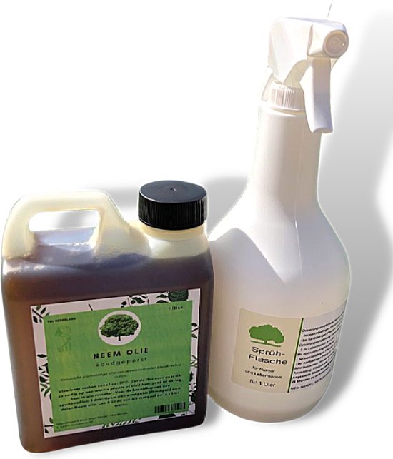 Neemolie 1 liter - Met handige Sprayfles! - Biologische Neem olie ...