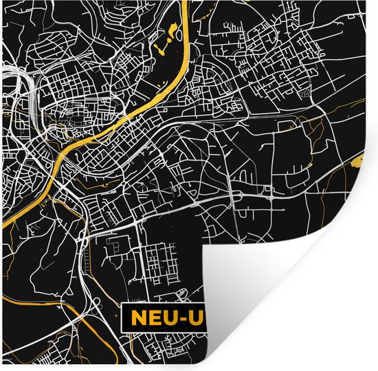 Muurstickers - Sticker Folie - Stadskaart – Plattegrond – Duitsland ...