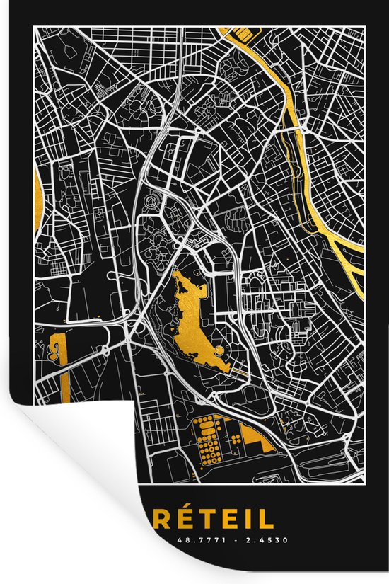 Stickers muraux - Plan d'étage - Plan de ville - Créteil - France ...