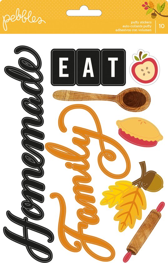 Pebbles Stickers puffy phrase | bol.com