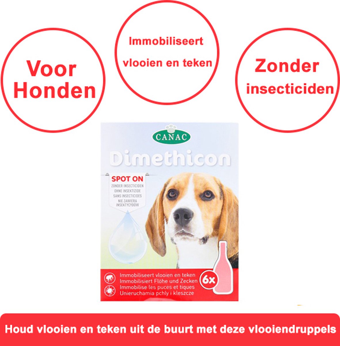 Anti-parasitaire druppels tegen vlooien, teken, mijten en luizen - Voor ...