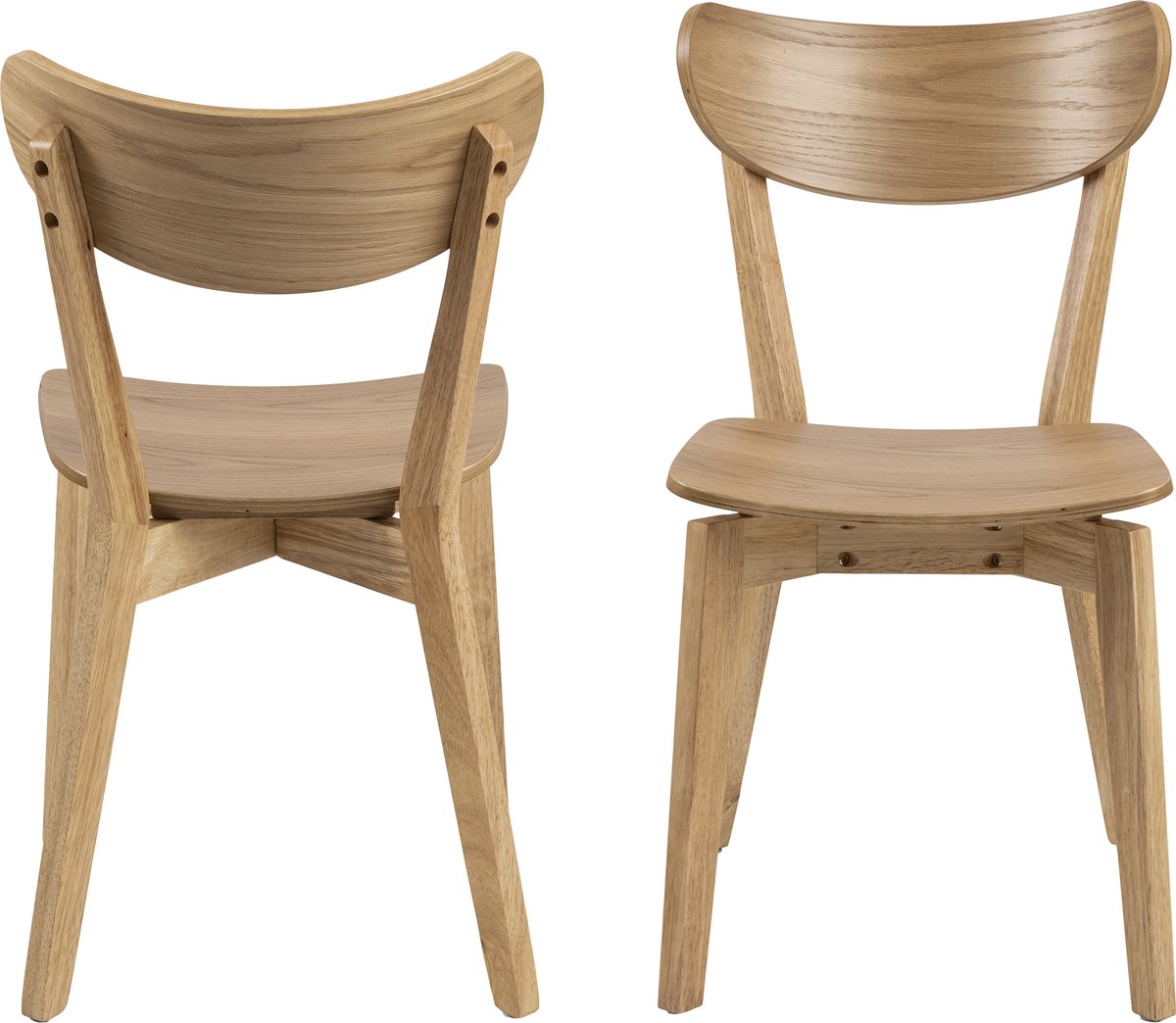 Eetkamerstoel Hamar - Set van 2 - Hout | bol.com