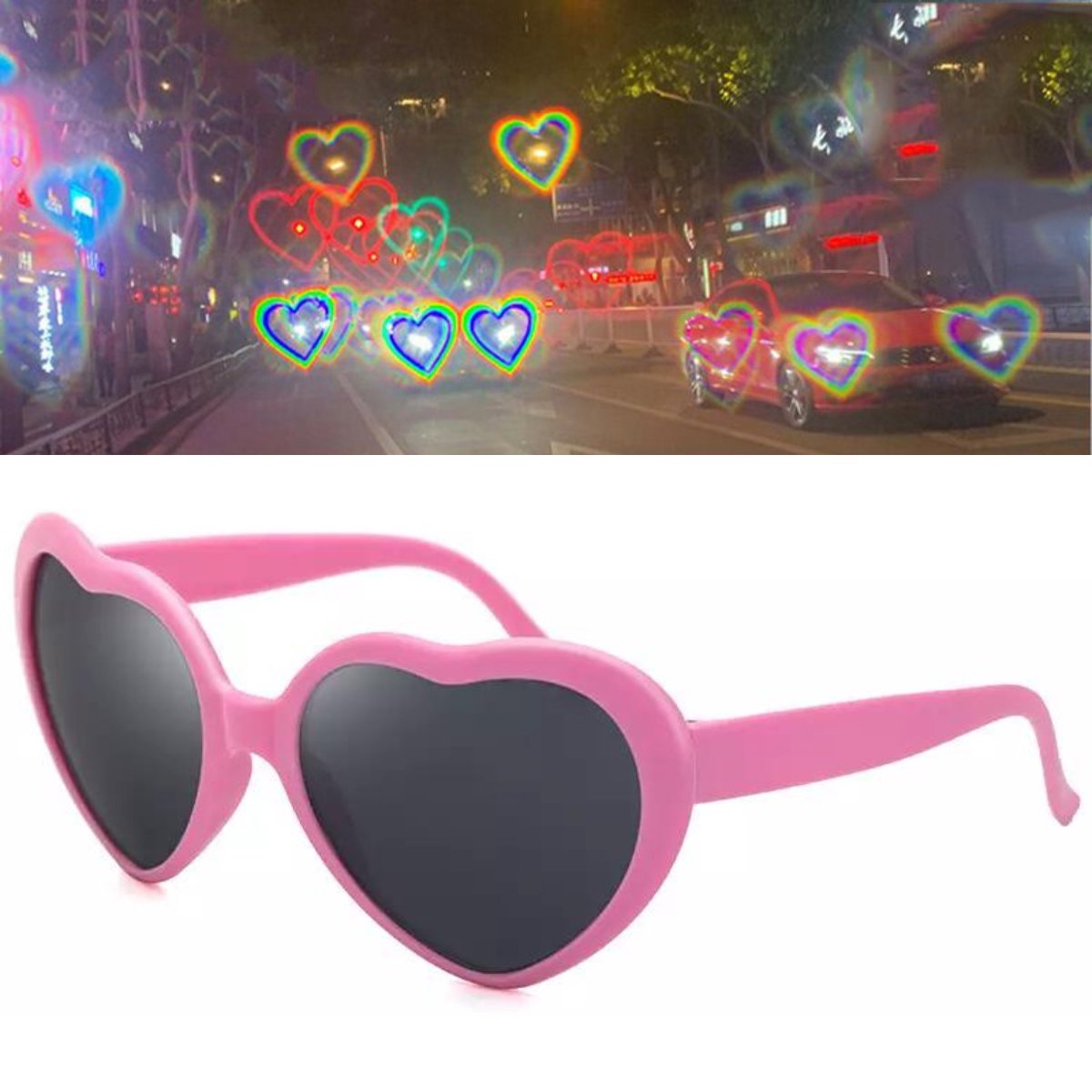 AdroitGoods Hartjes Bril Effect - Rave Bril - Festival Bril - Space ...