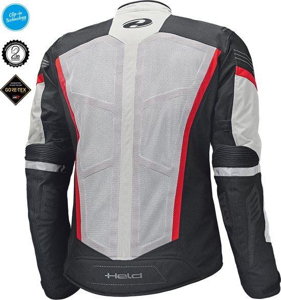 HELD AEROSEC GTX TOP GREY RED JACKET XL - Maat - Jas | bol