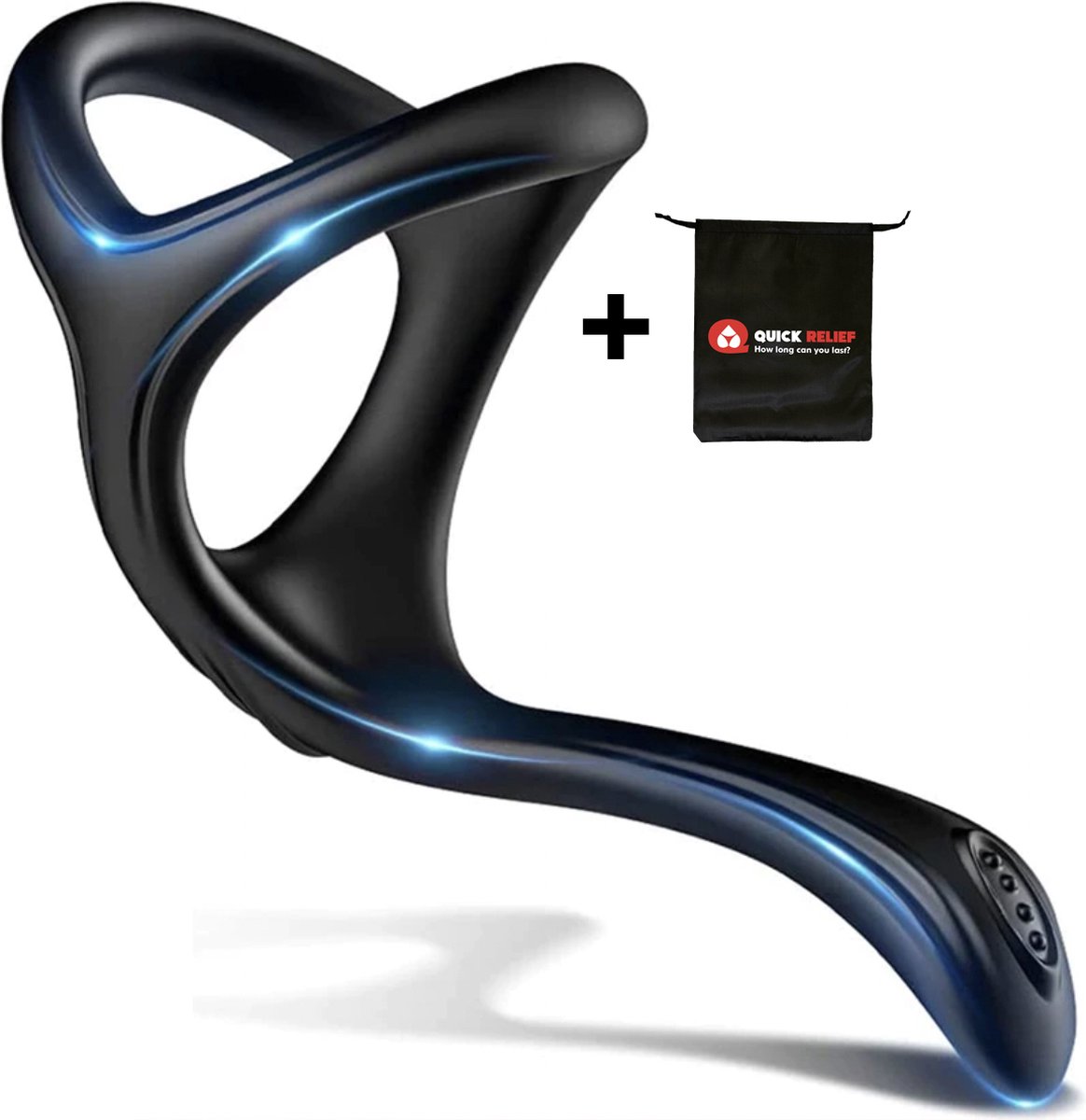 Quick Relief Stay Hard - Cockring - Perineum Stimulator - Penis ring - Perineum -... | bol