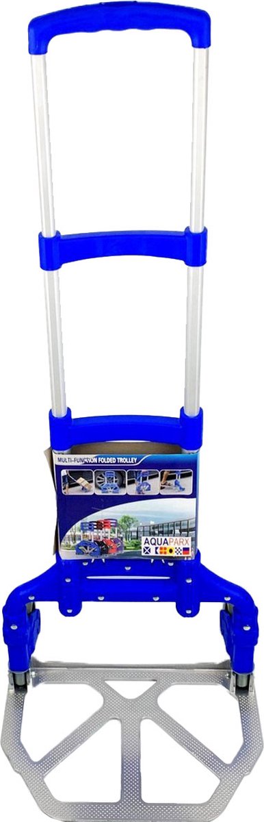 AQUAPARX opvouwbare steekwagen – met telescopisch handvat ...